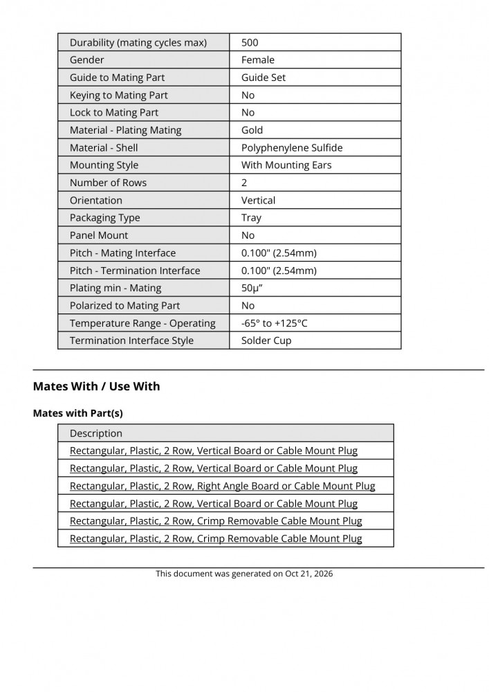 WTB30SACSY technical document page 2