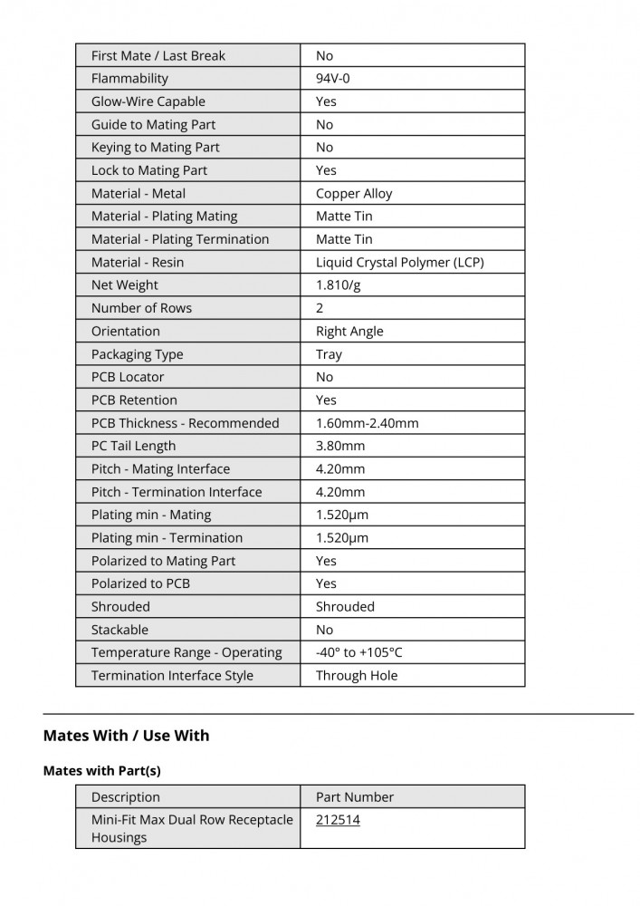 MOLEX 2206030104 technical document preview, page 3