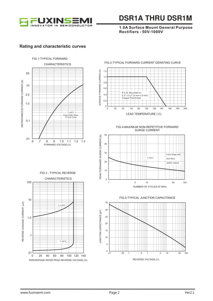 DSR1M datasheet page 2