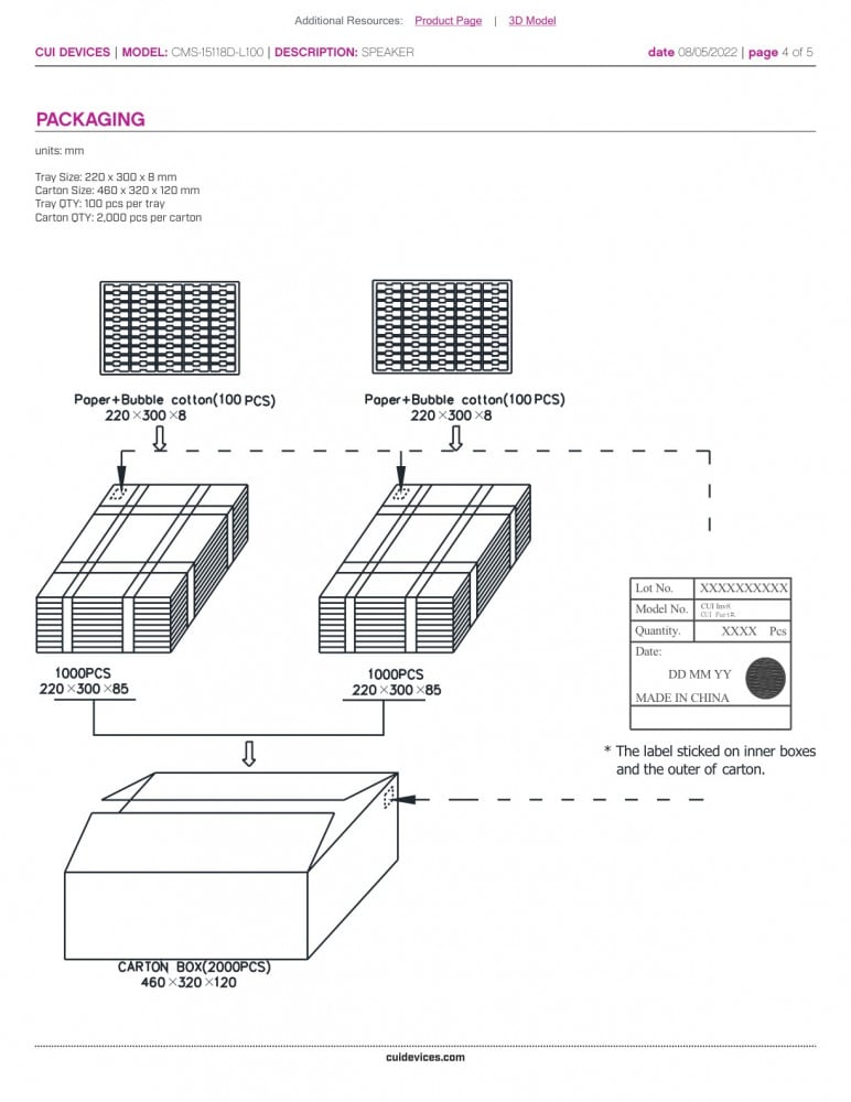 CMS-15118D-L100 datasheet page 4