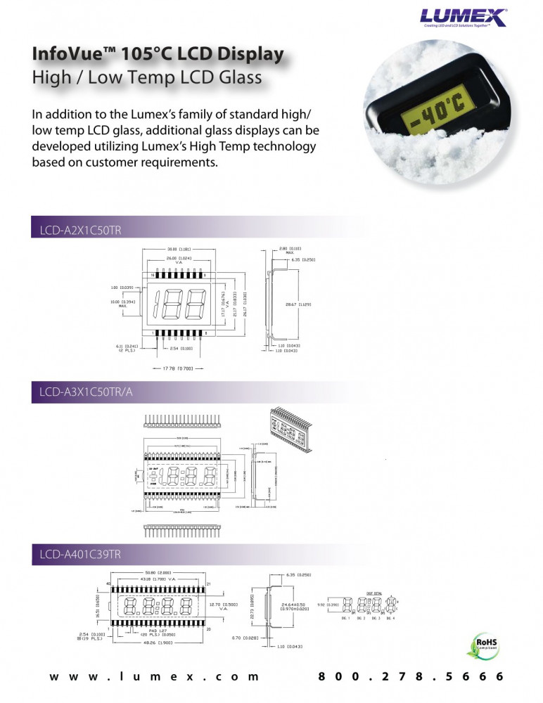 LCD-A2X1C50TR technical document page 2
