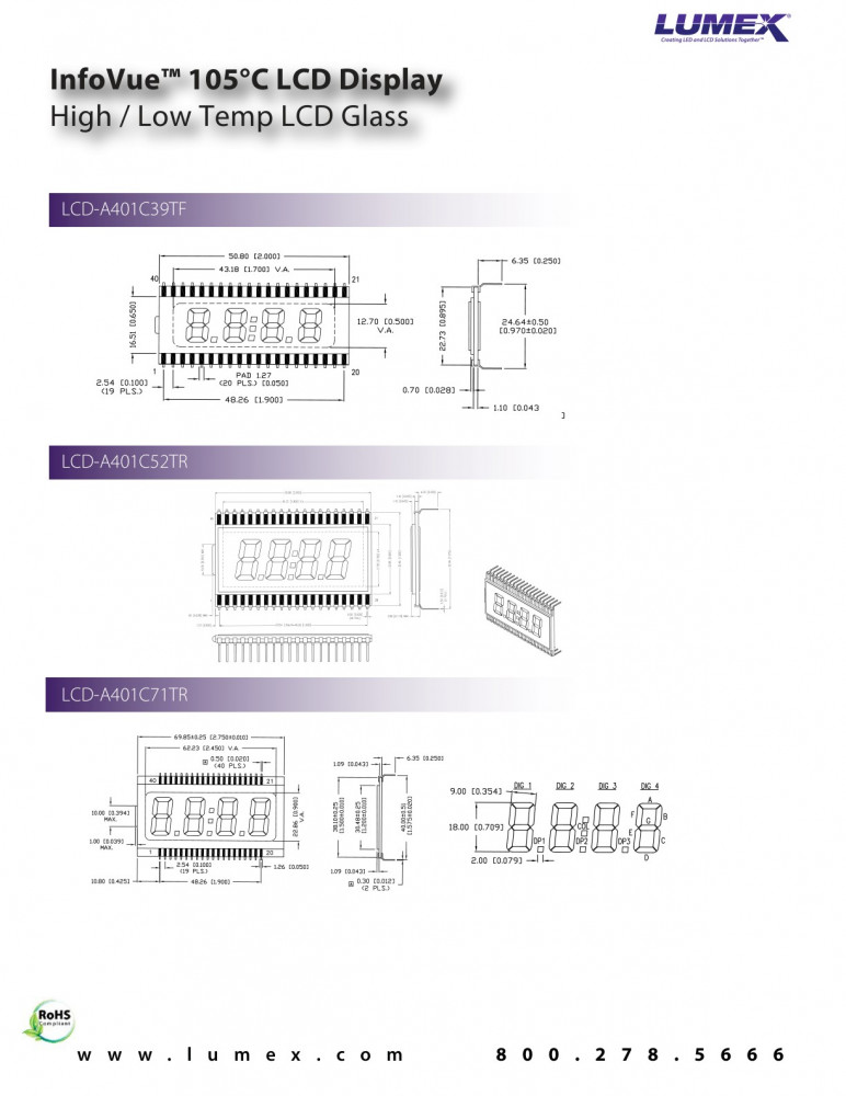 LCD-A2X1C50TR technical document page 3