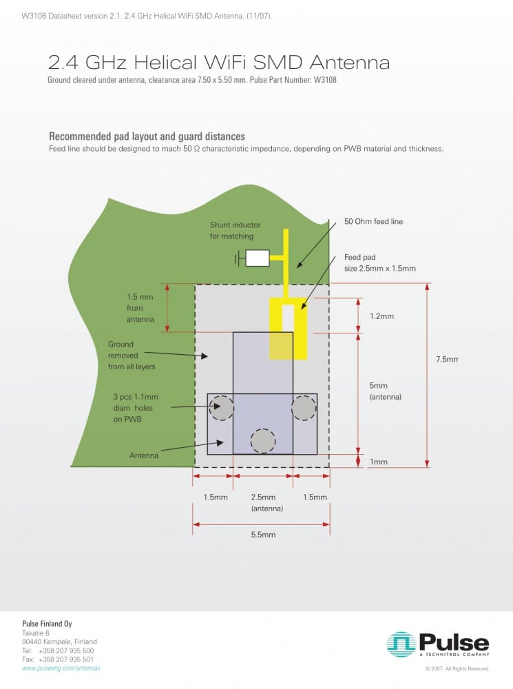 PULSE W3108 technical document page 4