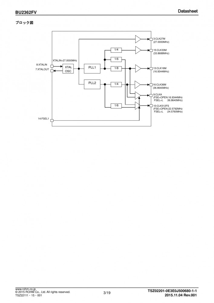 BU2362FV-E2 technical document page 3