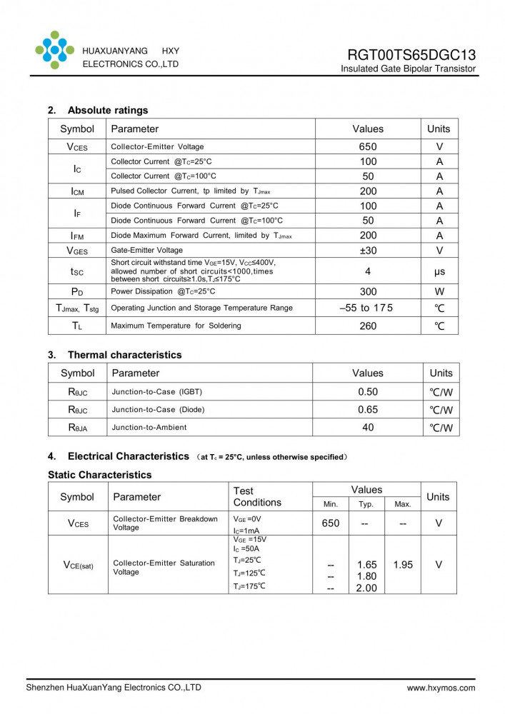 RGT00TS65DGC13-HXY datasheet page 2