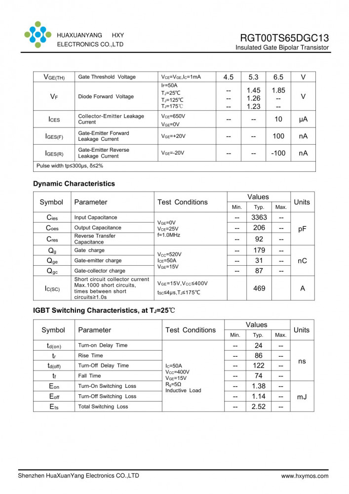 RGT00TS65DGC13-HXY datasheet page 3