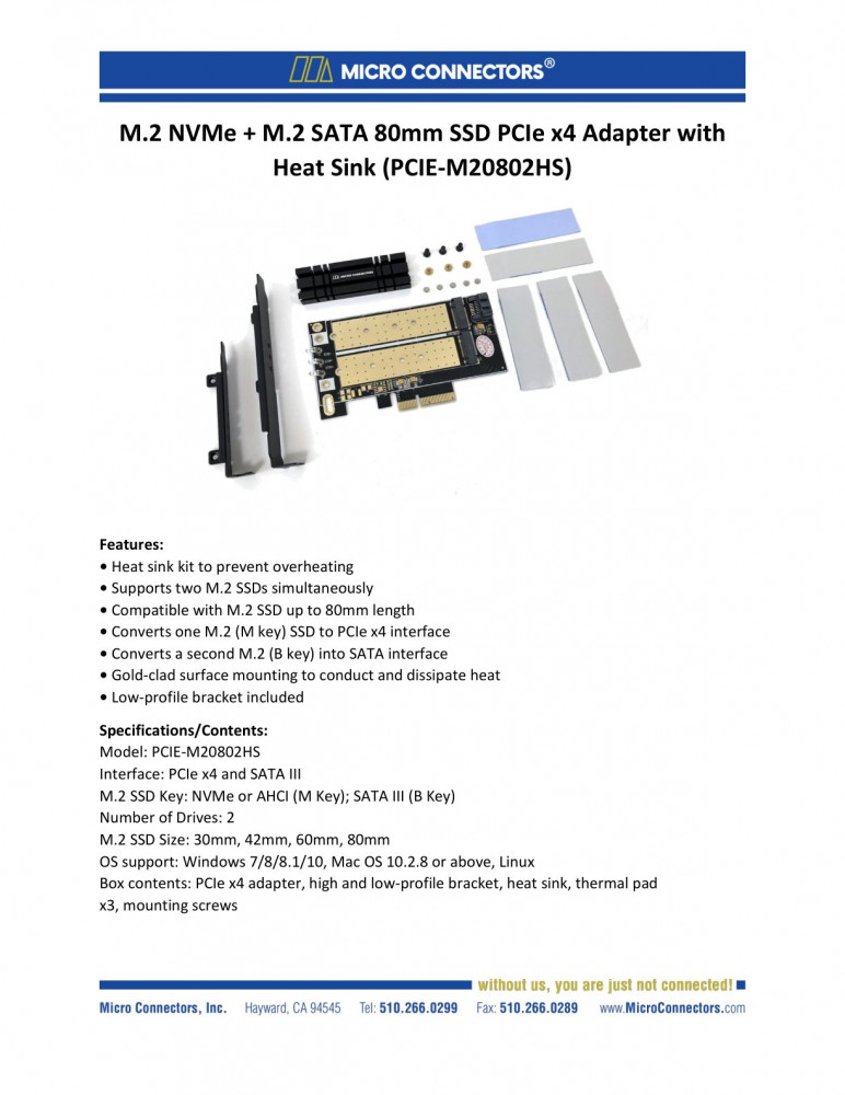 PCIE-M20802HS product documentation image 1