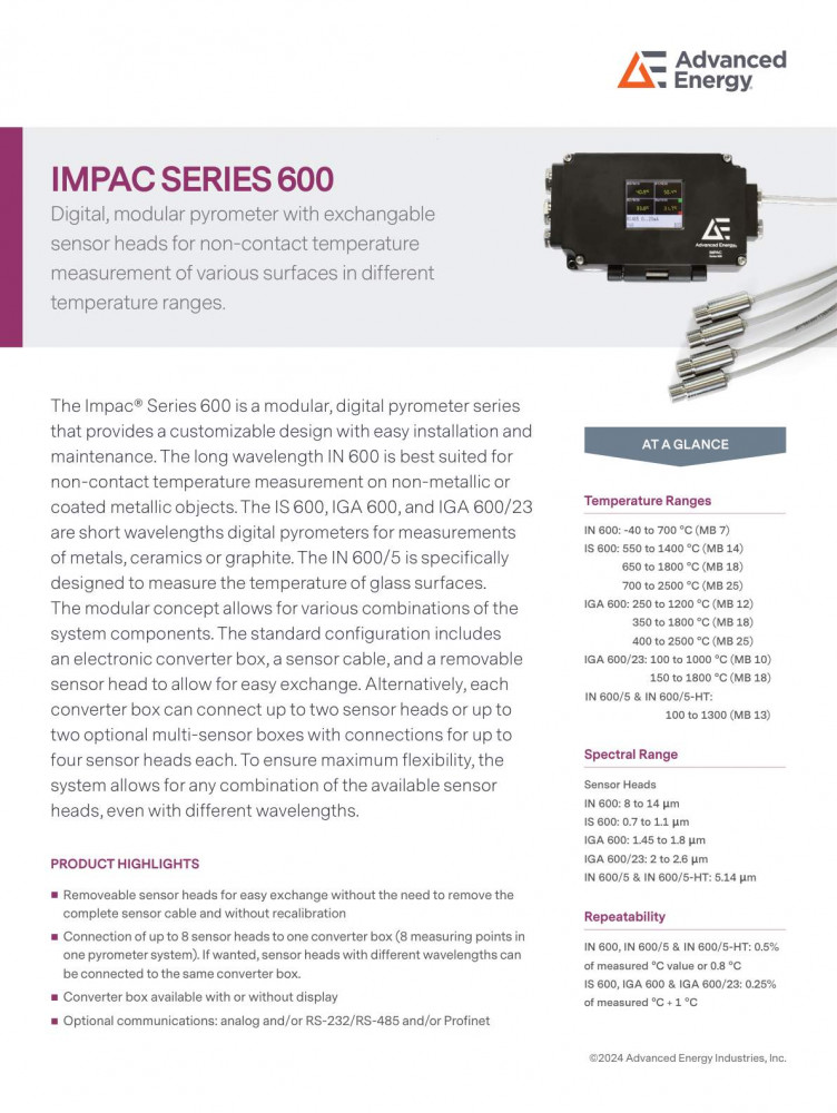 IMPAC Series 600 document page 1