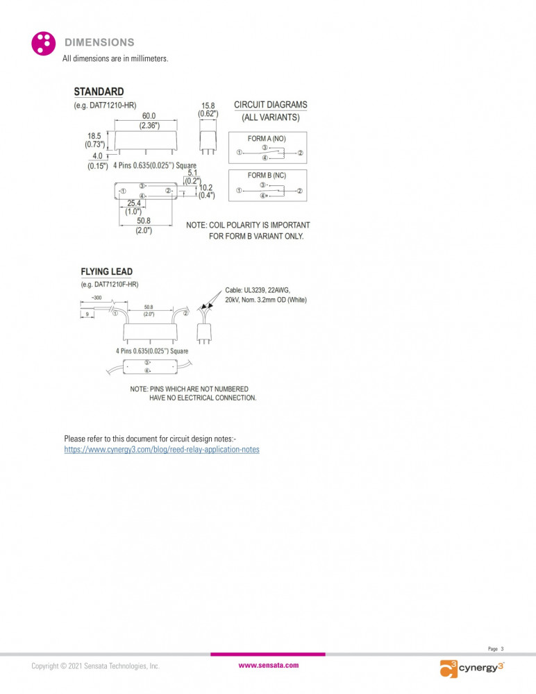 DAR70505-HR technical document page 3