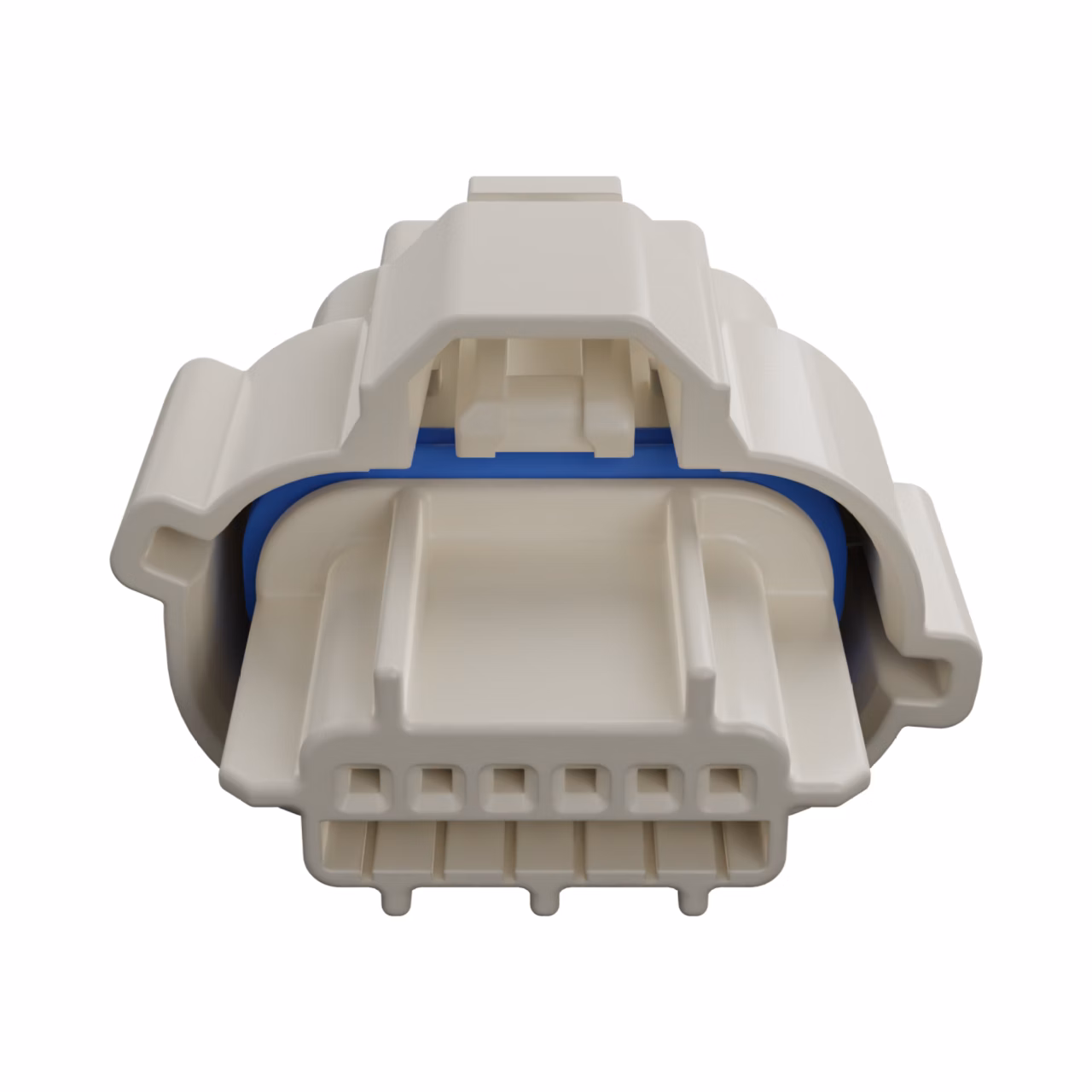 Squba Sealed Receptacle Assembly, 1.80mm Pitch, Single Row, 6 Circuits, Natural for sale