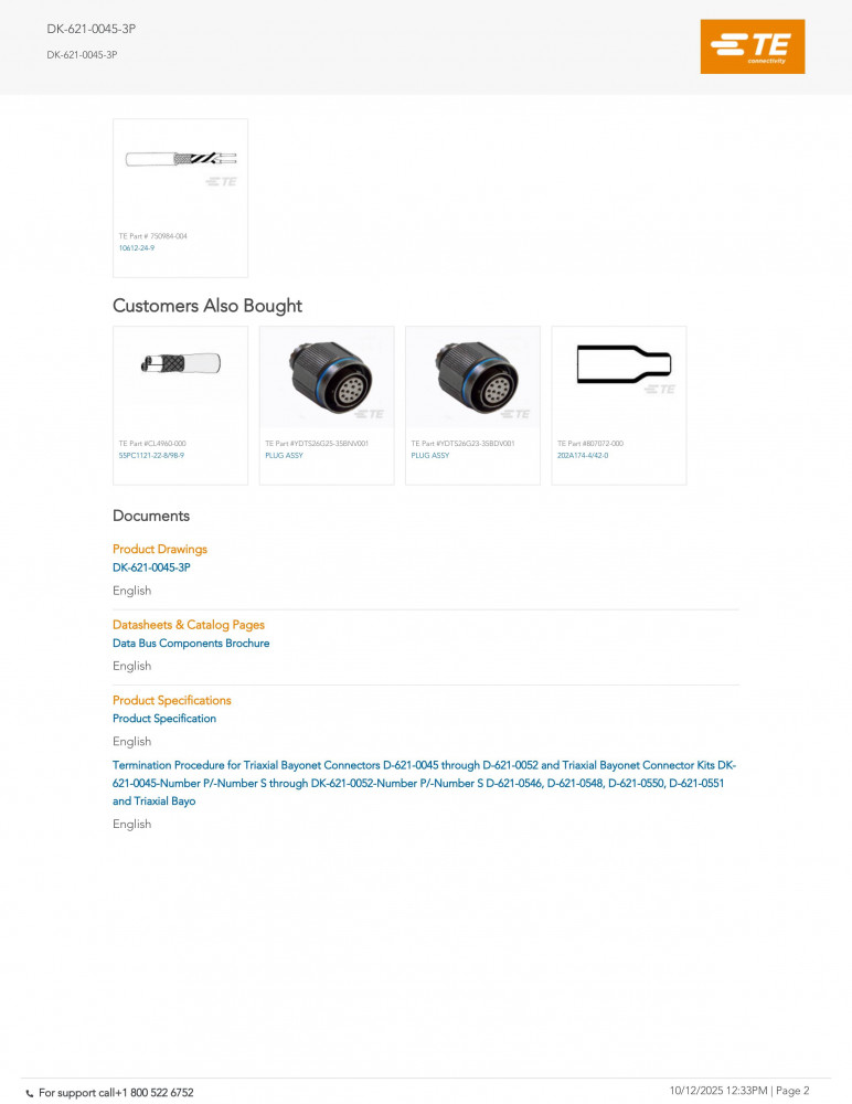 DK-621-0045-3P product documentation preview, page 2