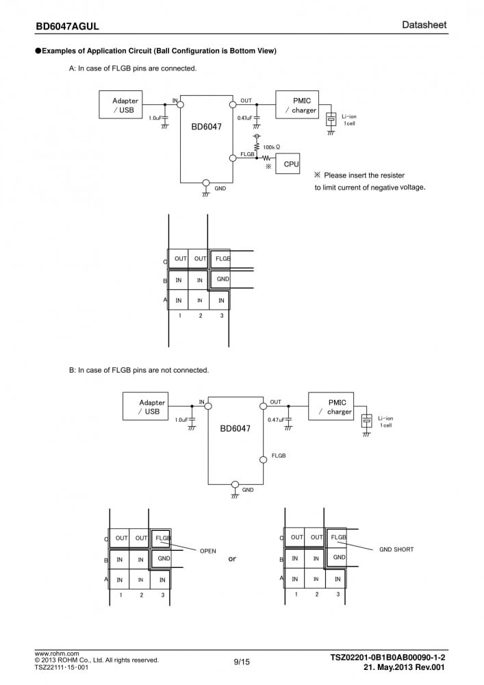 BD6047AGUL-E2 datasheet page 9