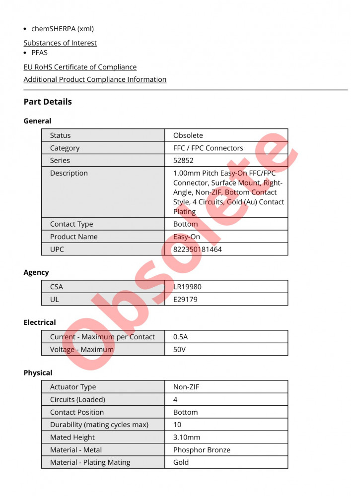 MOLEX 528520472 technical document preview, page 2