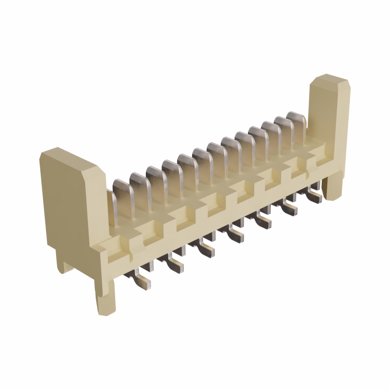 Picoflex PF-50 Header without PCB Pegs, Vertical, Standard Profile, Surface Mount, Tin (Sn) Plated, 16 Circuits, Tape and Reel, Natural