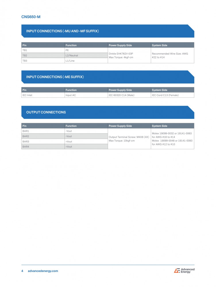 CNS650-MU technical document page 4