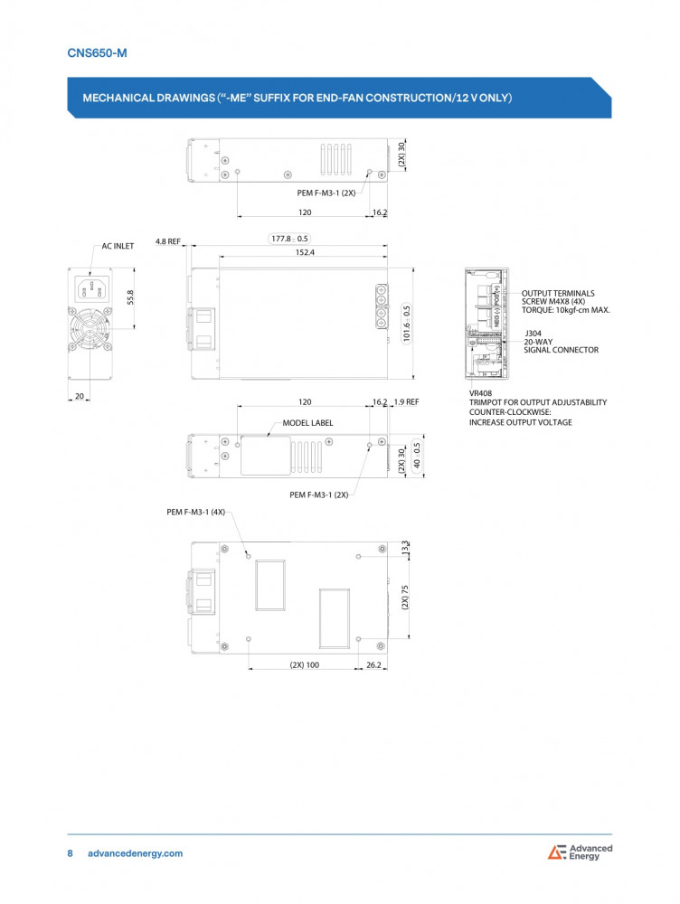 CNS650-MU technical document page 8