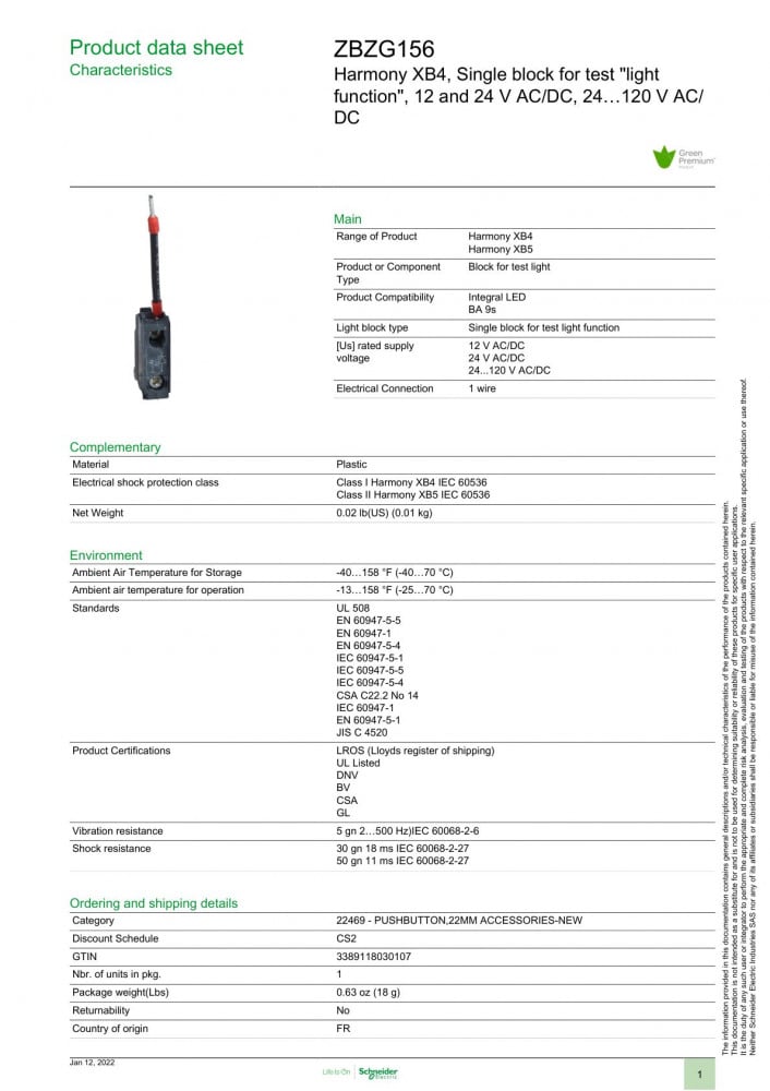 ZBZG156 technical document page 1