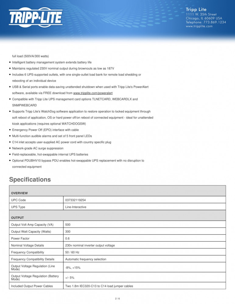 SMX500RT1U documentation page 2