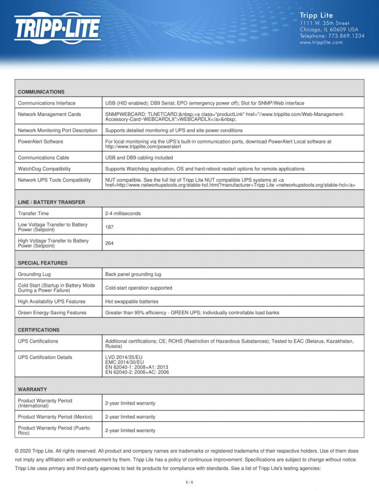 SMX500RT1U documentation page 5