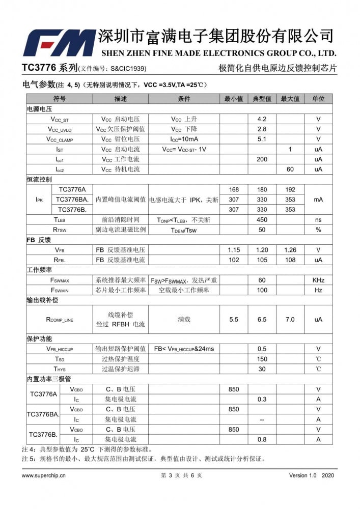 TC3776BA. datasheet page 3