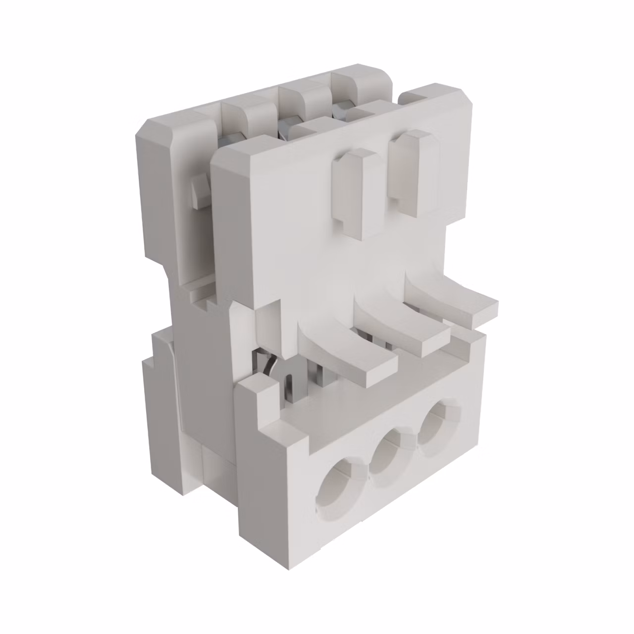 Appli-Mate RAST 2.5 IDT Housing, 2.50mm Pitch, Female, 3 Circuits, Beaded Terminal, Position Keys A & D Removed, Open Endwalls for sale