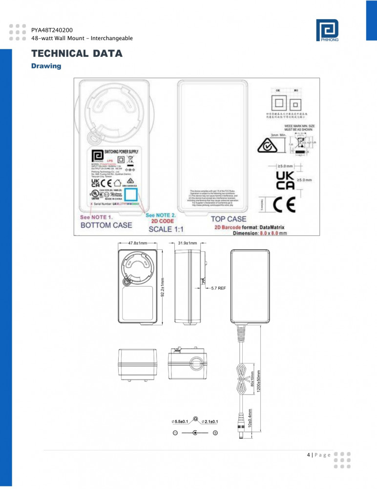 PYA48T240200 technical document page 4