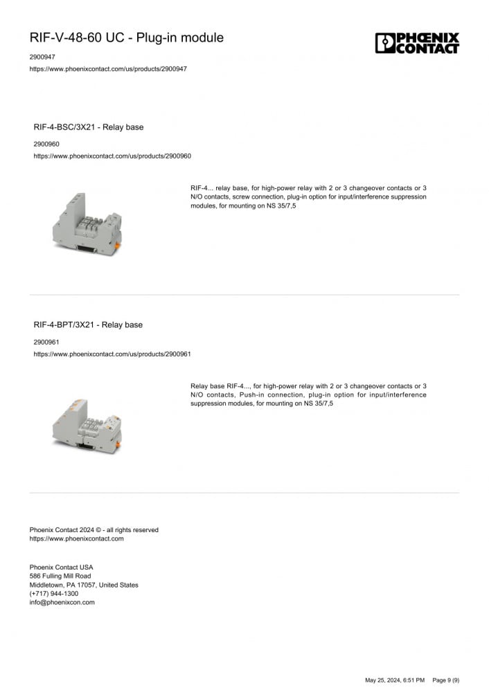 Phoenix Contact 2900947 document page 9