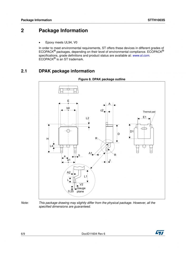 STTH1003SB-TR datasheet page 6