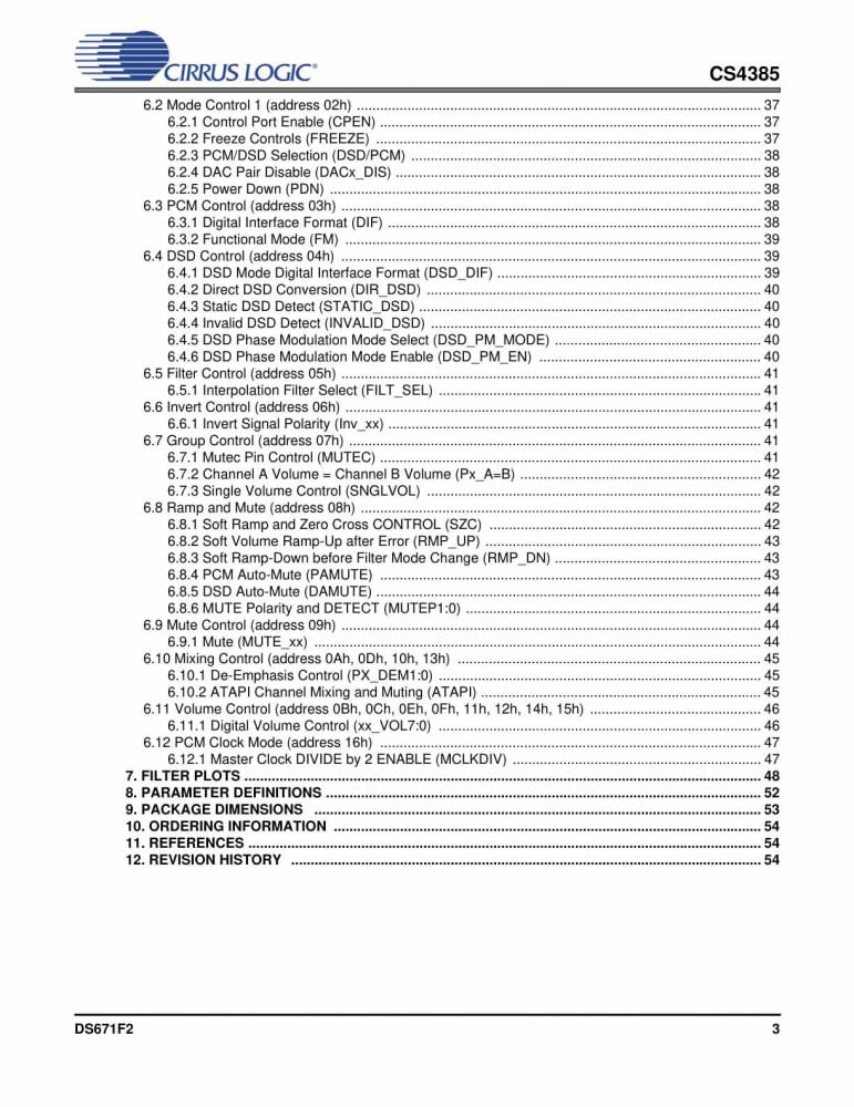 CS4385 datasheet page 3