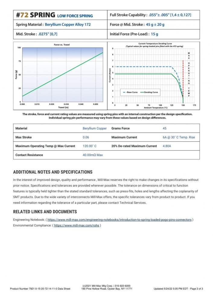 7921 series product documentation page 3