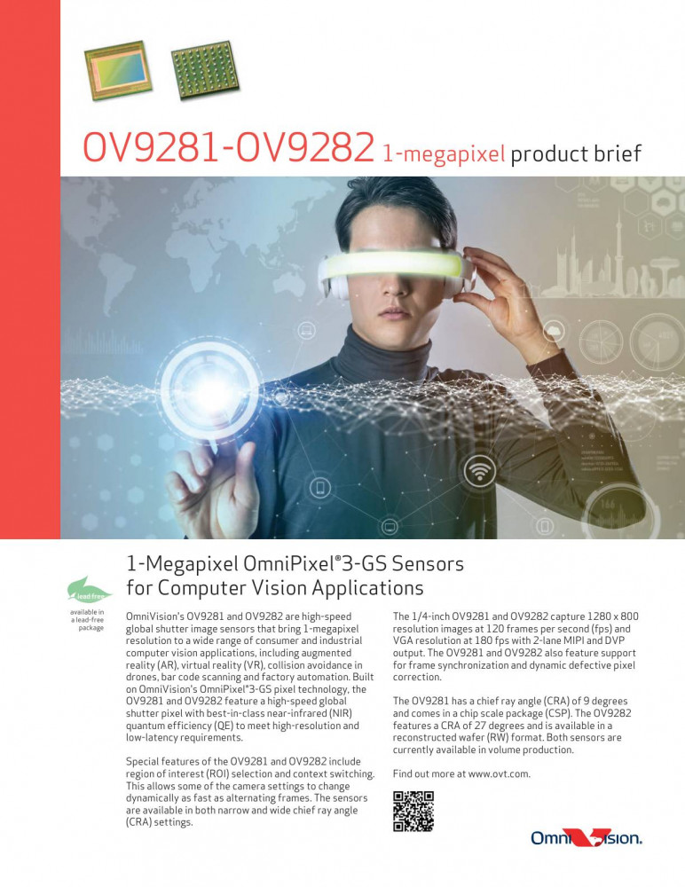 OV09281-H64A product brief page 1