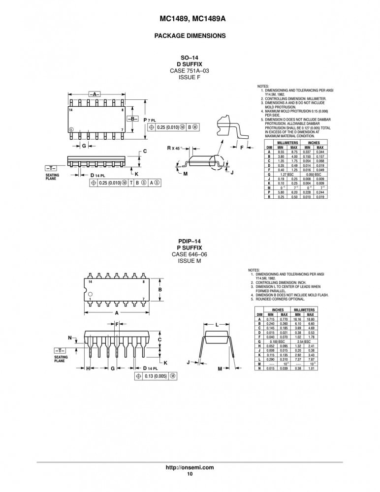 MC1489 datasheet page 10