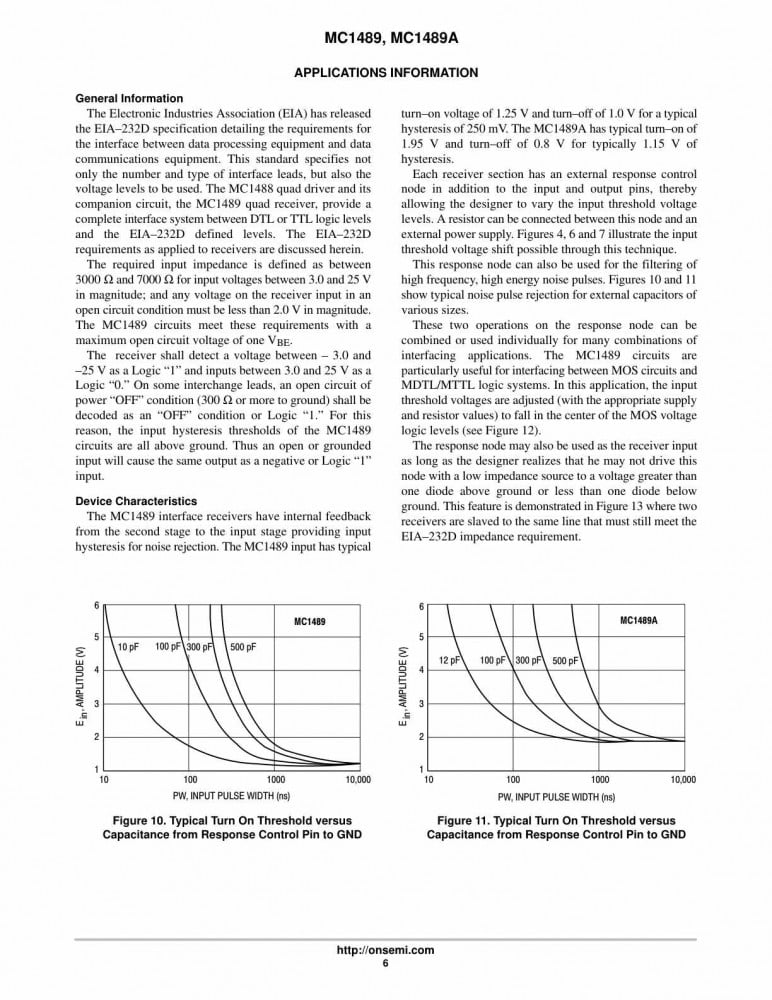 MC1489 datasheet page 6