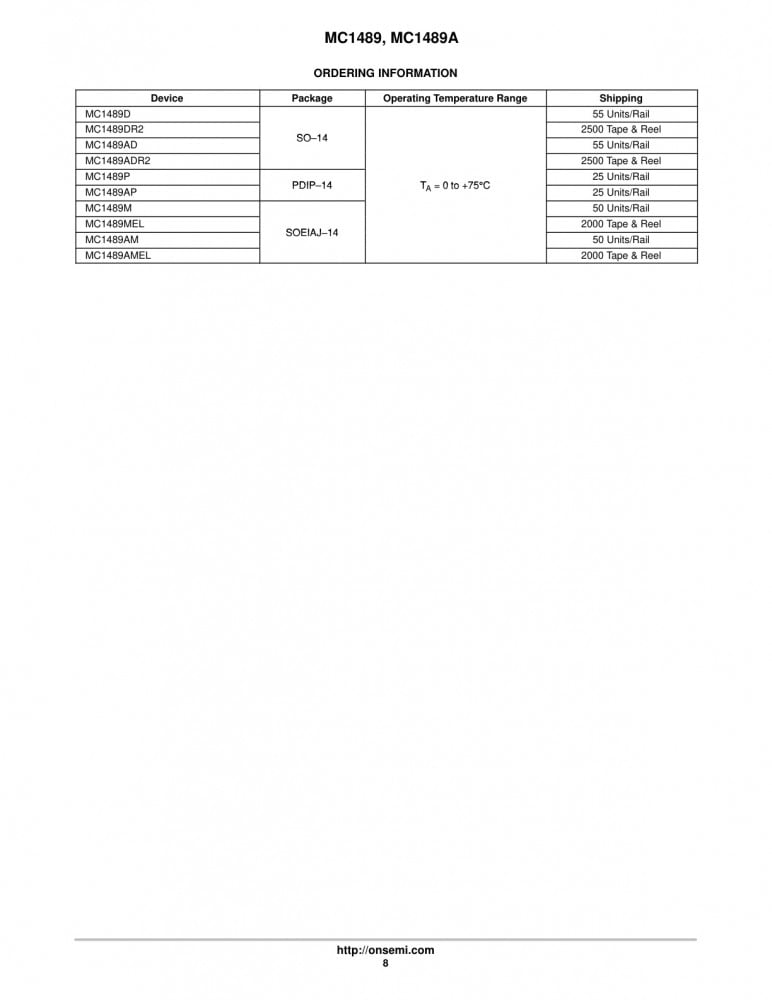 MC1489 datasheet page 8