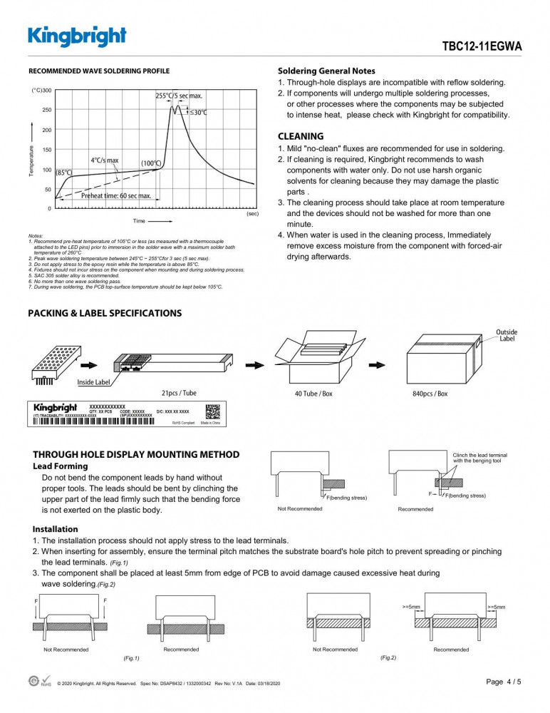 TBC12-11EGWA datasheet page 4