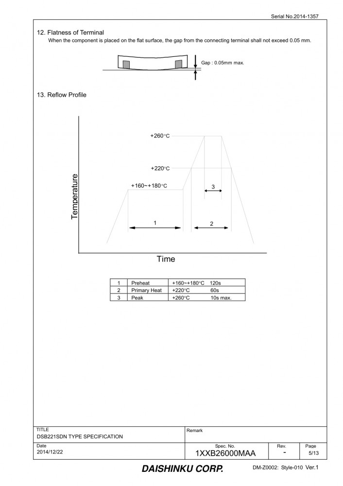 KDS 1XXB26000MAA specification page 6