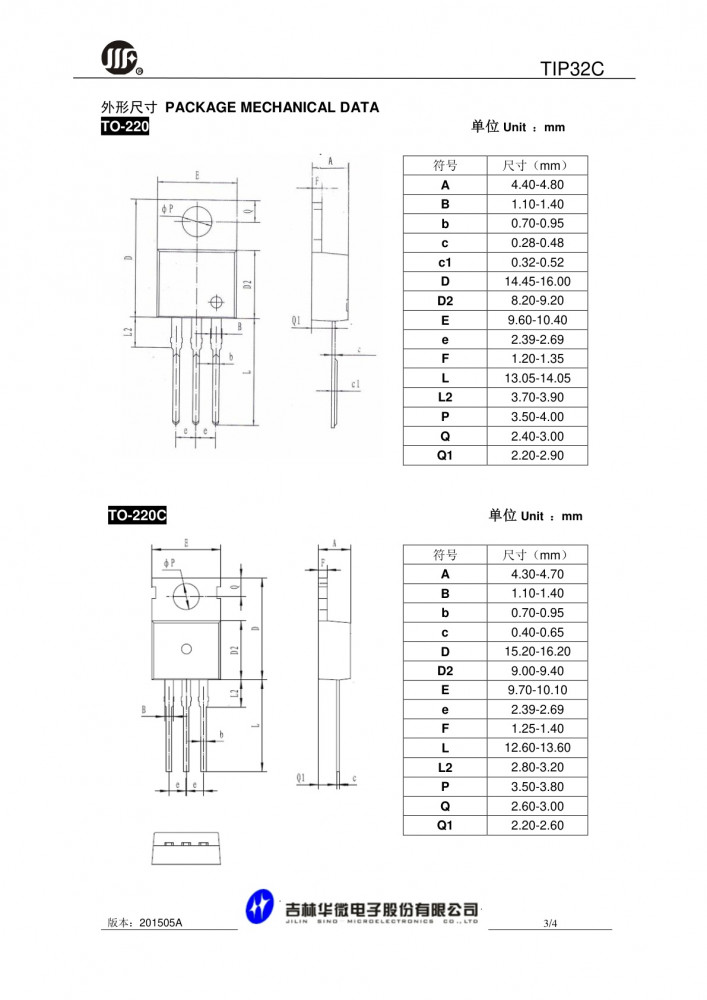 TIP32C datasheet preview, page 3