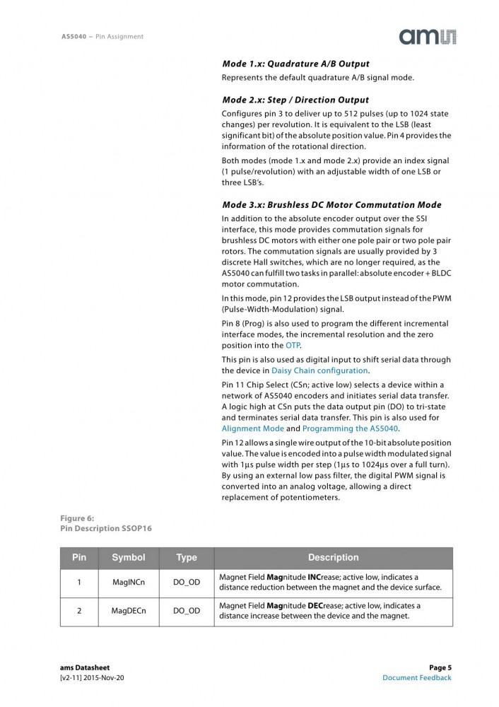 AS5040 datasheet preview, page 5