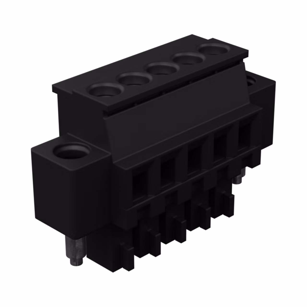 3.81mm Pitch Eurostyle Vertical Plug, with Retention Screws, Front Wire Entry, 5 Circuits for sale