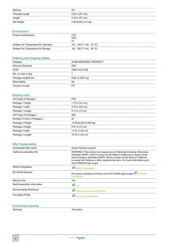XSAV12373TF technical document page 2