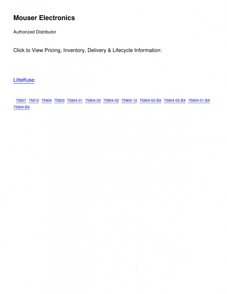 Littelfuse 75900 series documentation page 3