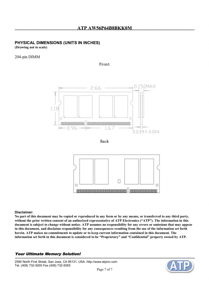 AW56P64B8BKK0M datasheet page 7