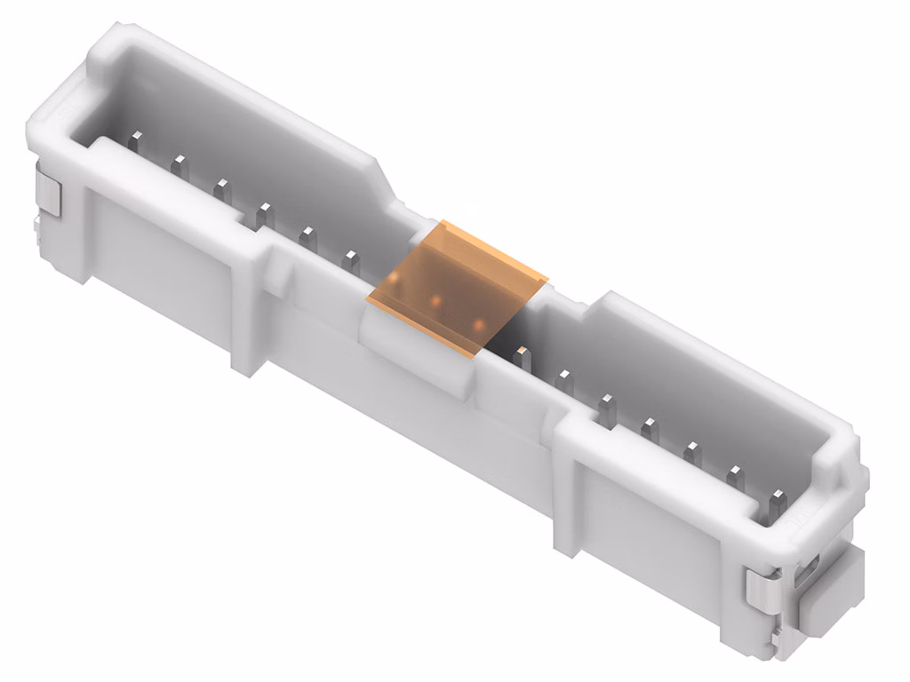 2.00mm Pitch, Micro-Lock Plus PCB Header, Single Row, Right-Angle, Surface Mount, 0.38µm Gold Plating, Positive Lock, 6 Circuits, Low-Halogen, Natural (White)