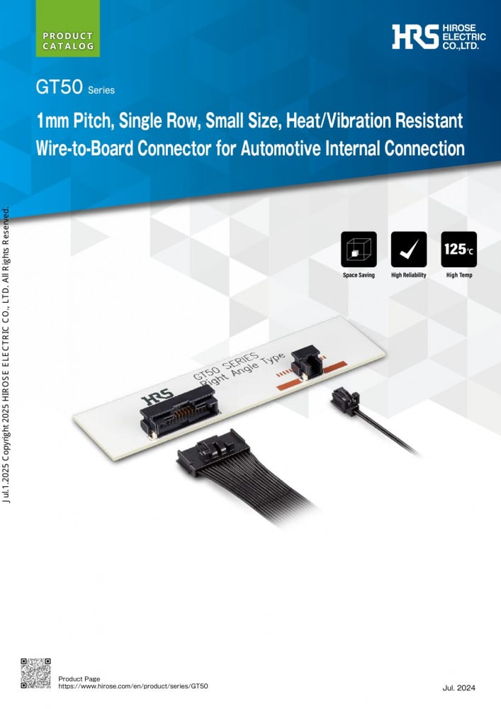 GT50 Series technical document page 1