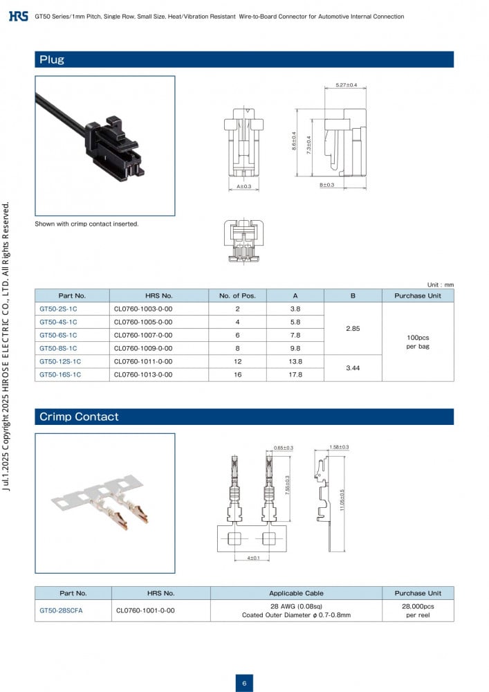 GT50 Series technical document page 6