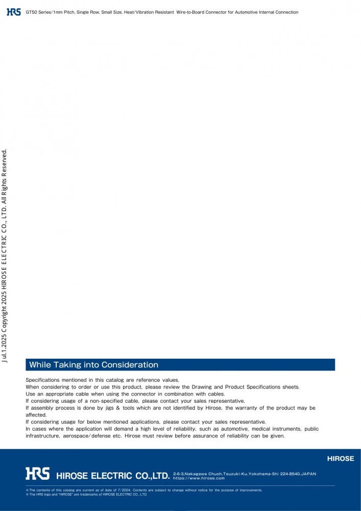 GT50 Series technical document page 8