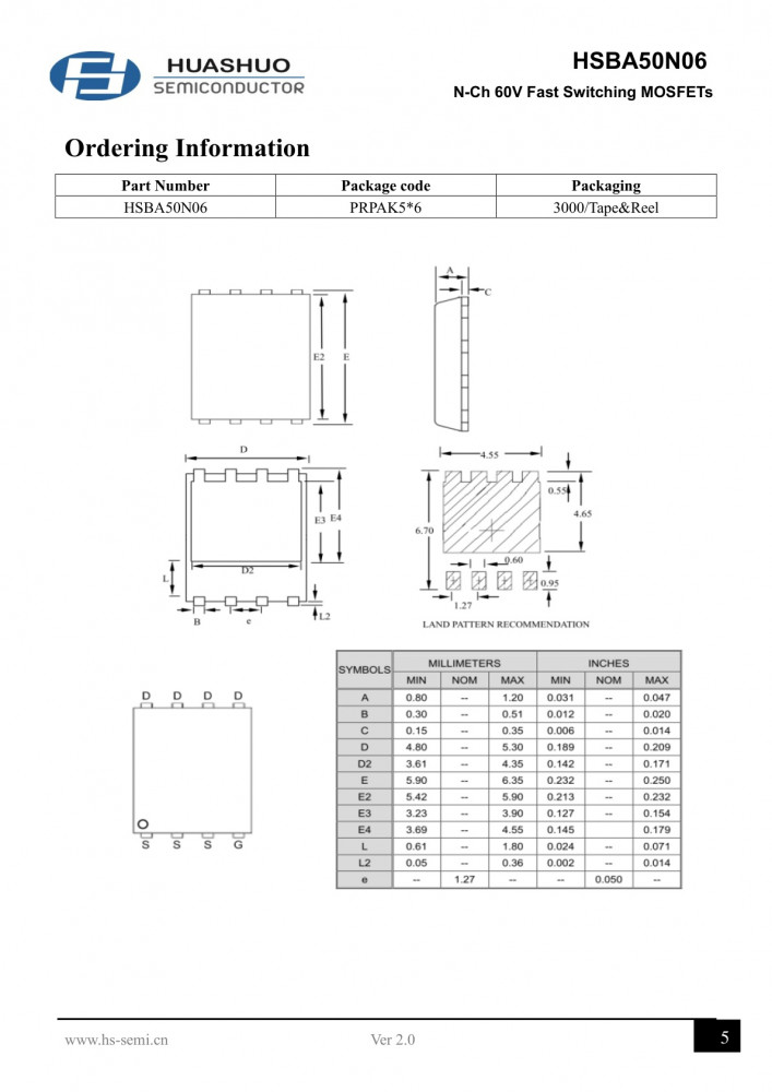 HSBA50N06 datasheet page 5