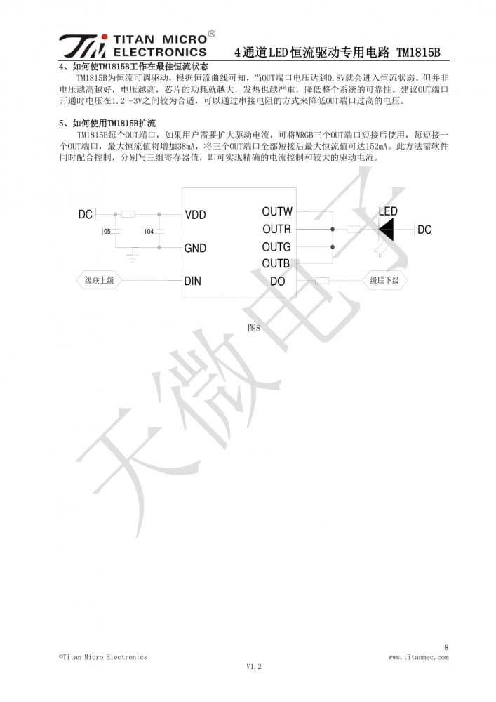 TM1815B datasheet page 8