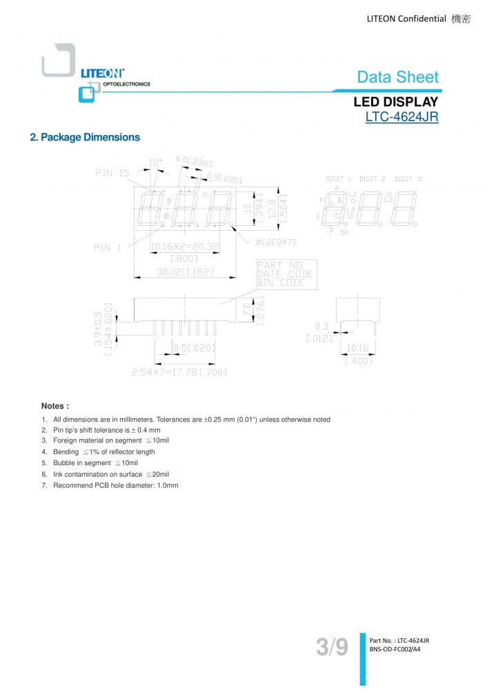 LTC-4624JR datasheet page 4