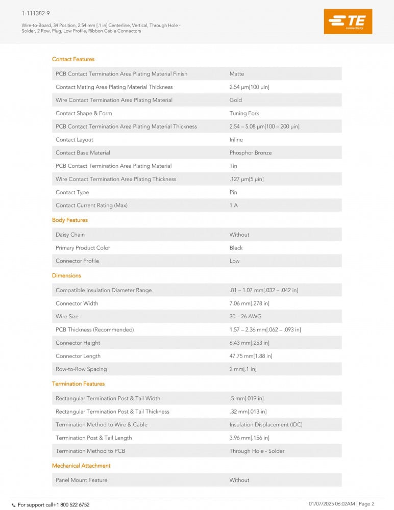1-111382-9 technical document page 2